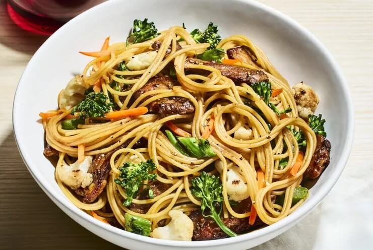 Food & Wine: Beef Sukiyaki Noodles – Hiroko Shimbo